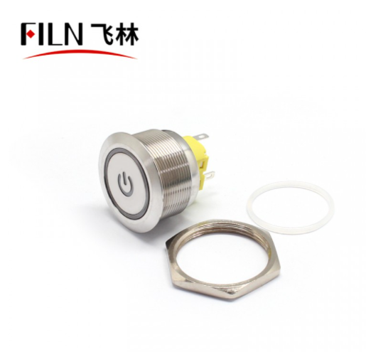 30MM 5PIN IP67 Power Symbol 2 Step Push Button Switch - Biz Lian ...